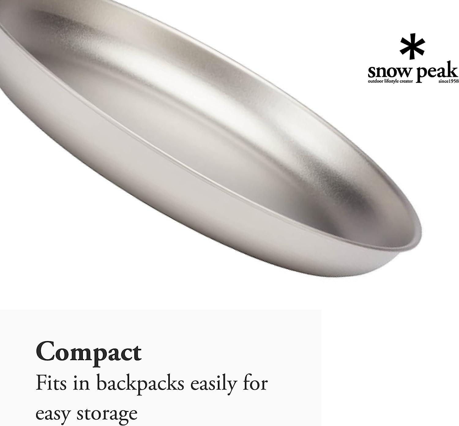 Snow Peak Titanium Plate - Lightweight & Durable for Backpacking and ...