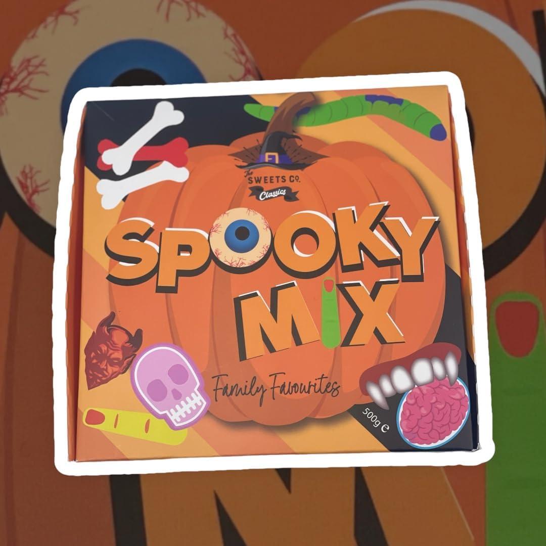 Halloween Spooky Sweet Mix - 500g Box of Gummy Spiders Jelly Bones ...