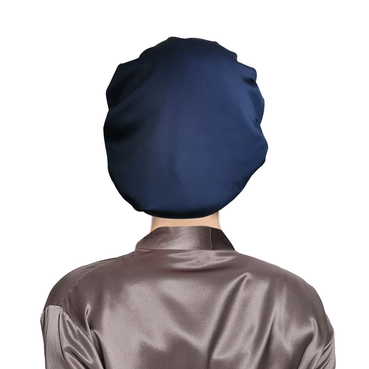 Large Copper Infused Satin Bonnet Sleep Cap for Women - 2 Pieces ...