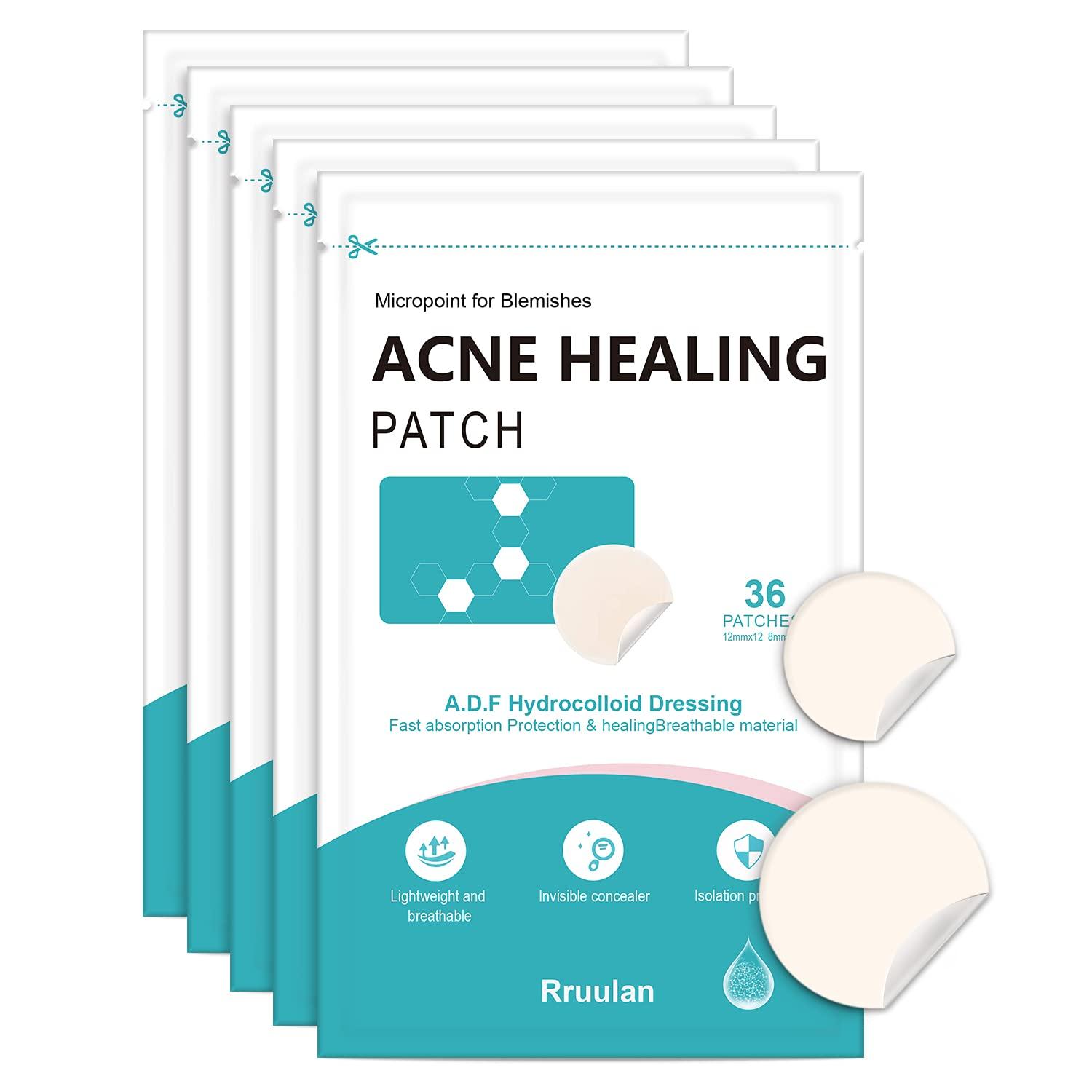 Acne Pimple Patches 180 Patches - Invisible Hydrocolloid Zit Patch for ...