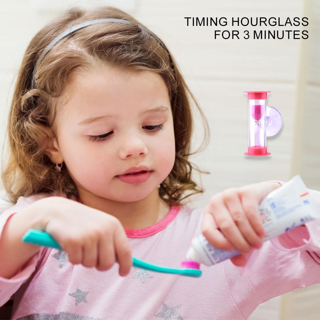 REQAG 2-Piece Hourglass Timer - 3 Minute Children's Tooth Brushing ...