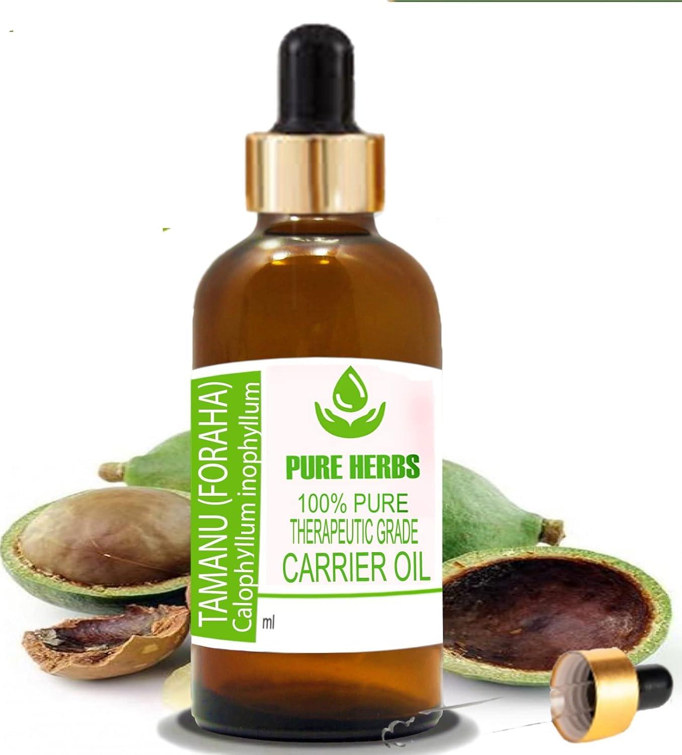 Pure Herbs Tamanu Oil - 100ml Therapeutic Grade Carrier Oil | Natural ...