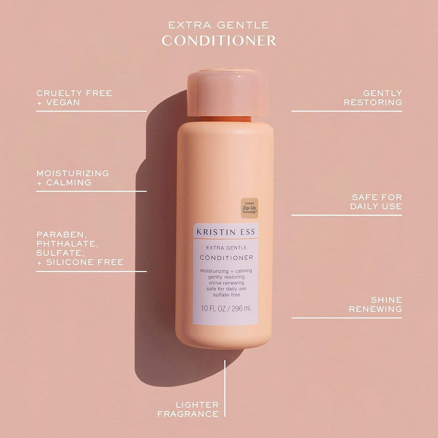 Kristin Ess Extra Gentle Shampoo + Conditioner Bundle for Sensitive ...