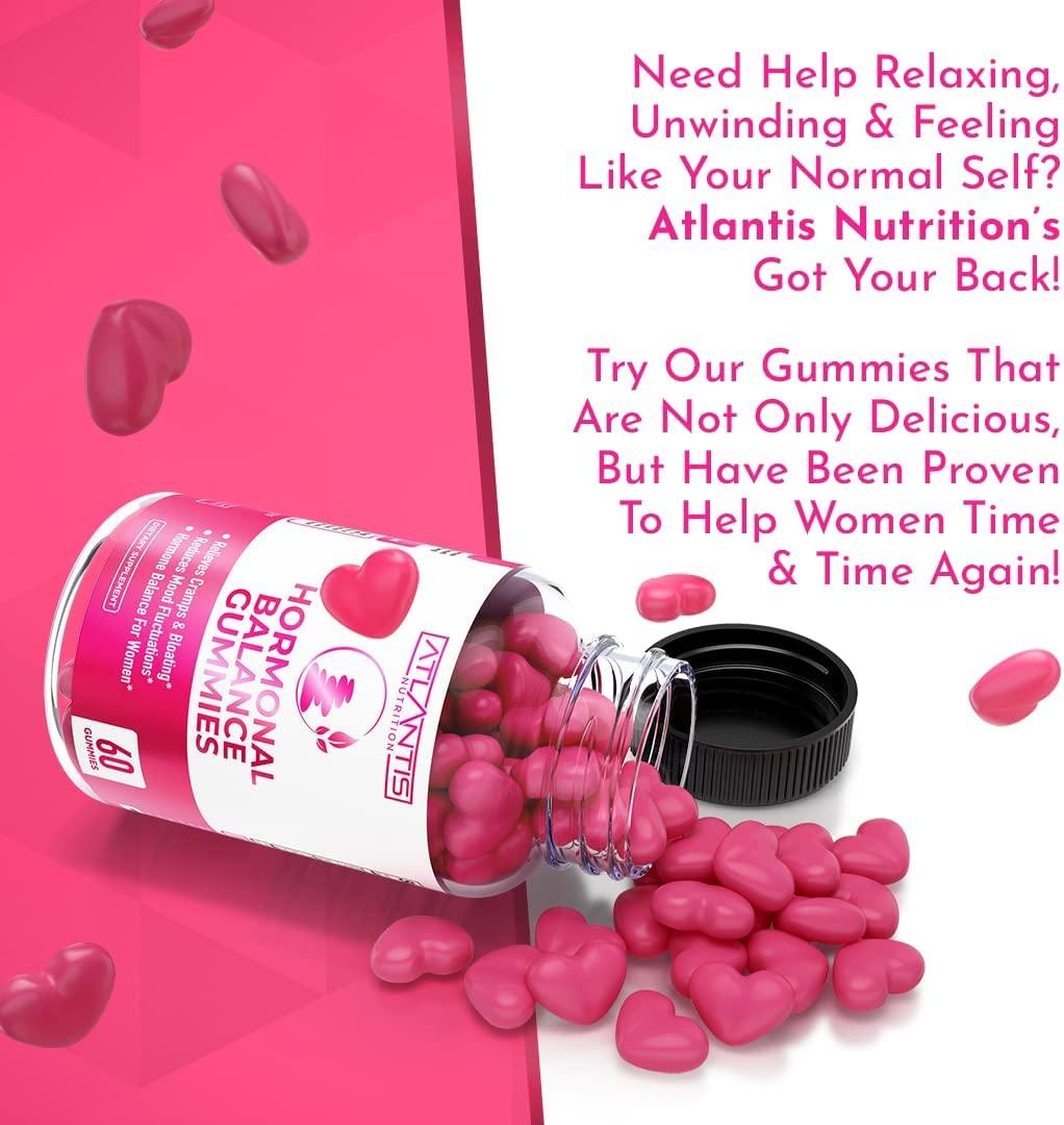 Hormonal Balance & PMS Relief Gummies - Alleviate Cramps, Bloating ...