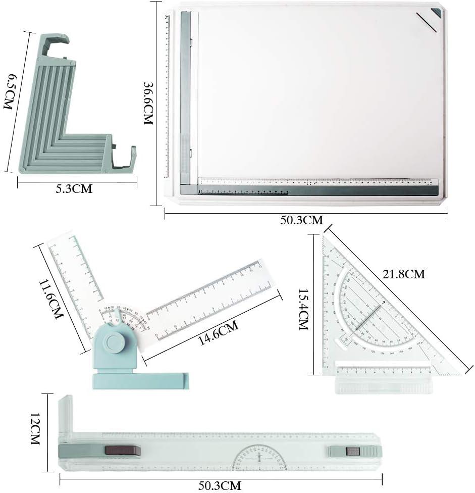 JILoffice A3 Drawing Board Lightweight Multi-Funtion Drafting Table ...