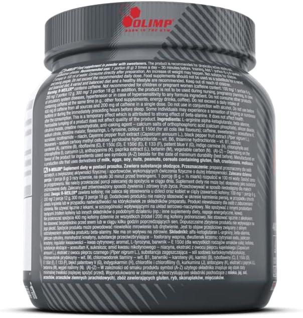 Olimp R-Weiler Pre Workout Booster Powder 480g | Sugar-Free Energy ...