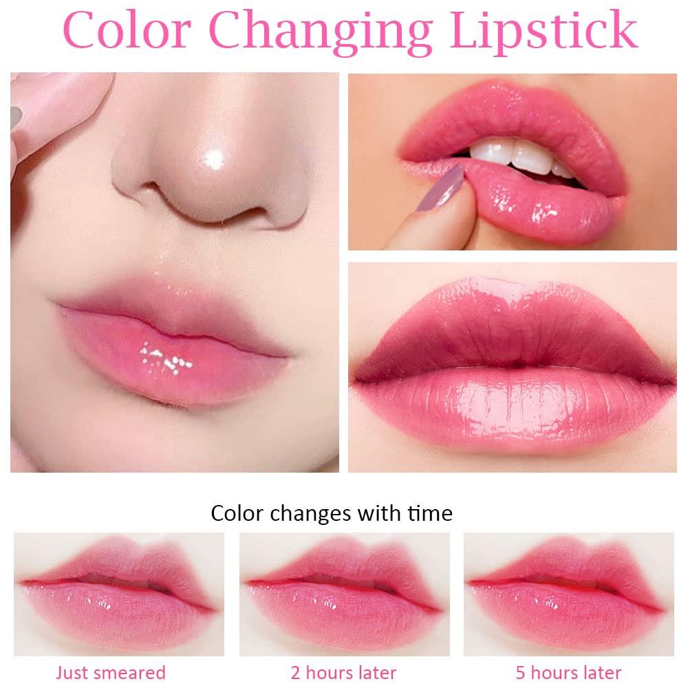 Evpct 2Pcs Aloe Vera Tinted Lip Balms | Color Changing Lipstick Balm ...