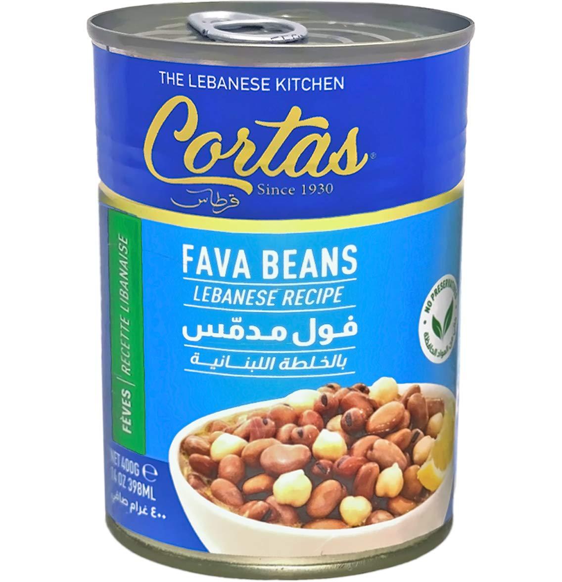 Cortas Fava Beans (Lebanese Recipe) 14oz - Pack of 6 | Premium Quality ...