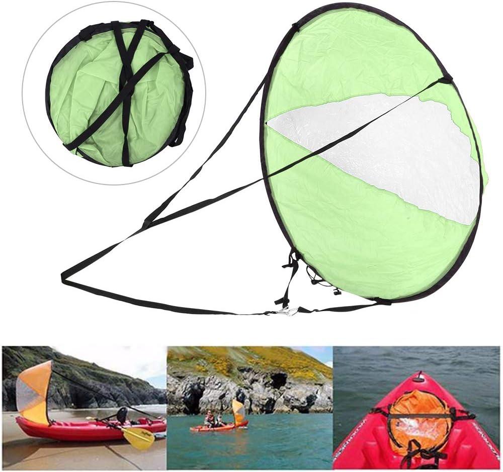 VGEBY Folding Kayak Wind Sail Boat with Transparent Window - Green ...