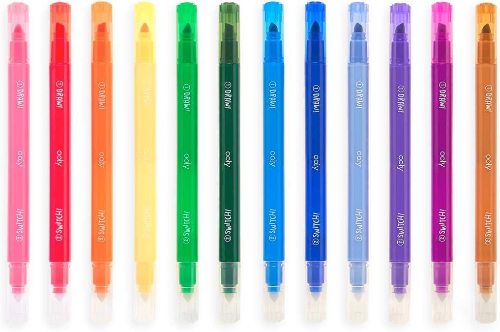 Ooly Switch-eroo Double Sided Color Changing Markers - Pack of 12 ...