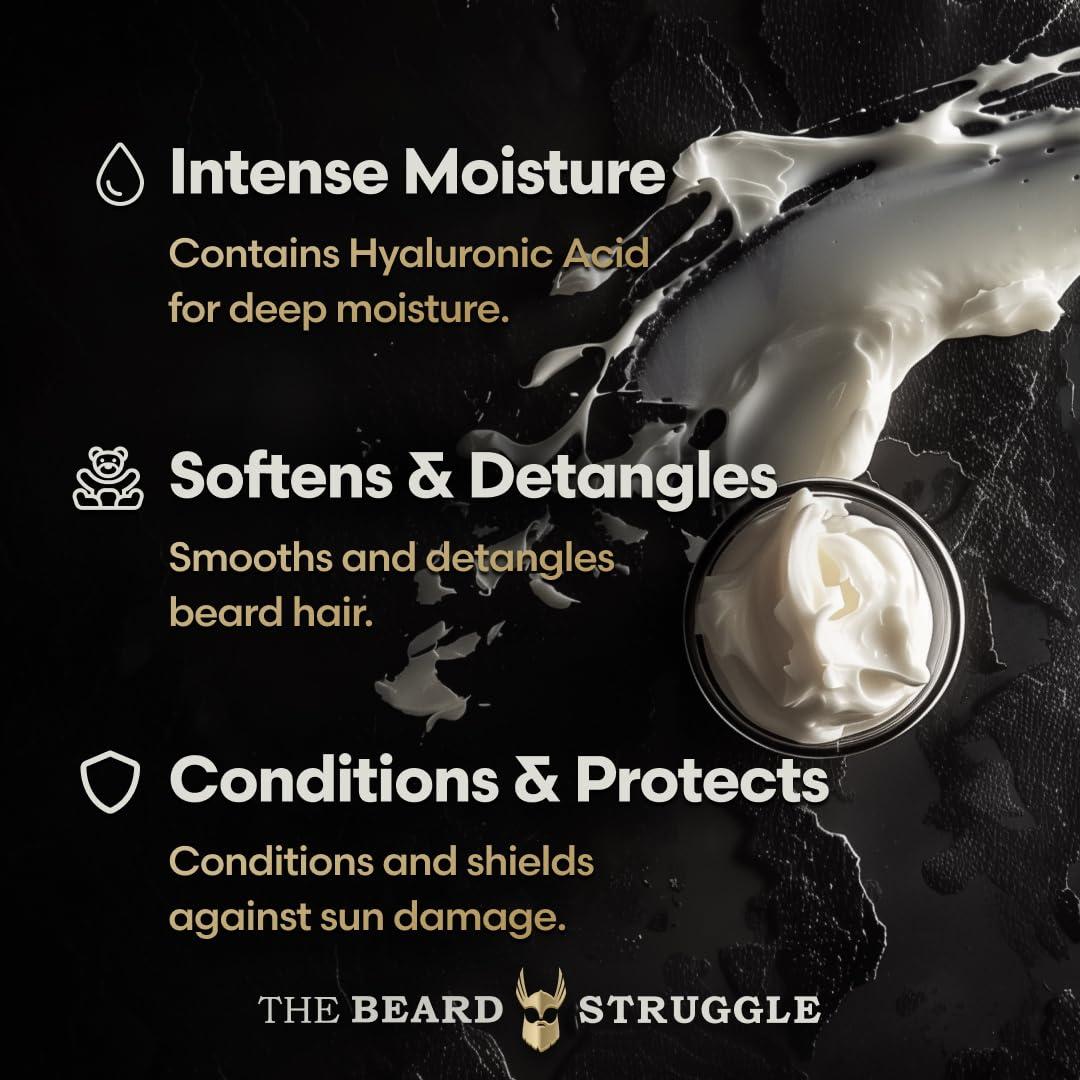 Beard Cream for Men - Itch Relief & Moisturizer | Beard Struggle ...