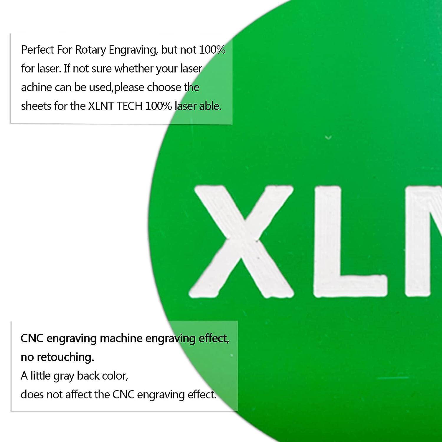 XLNT TECH Engraving Double Color Sheet (7 x 11 x .040 12 Pieces & 12 ...