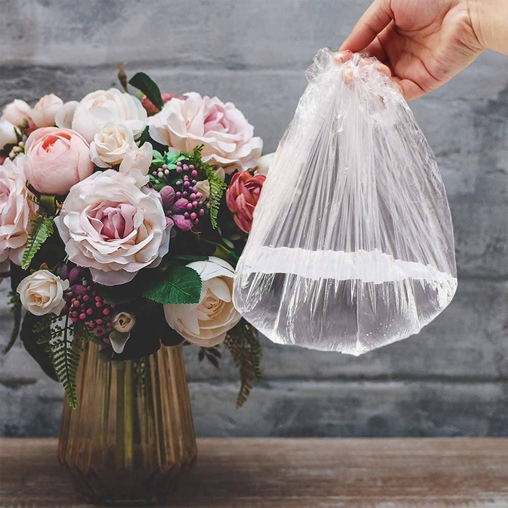 Buy Disposable Waterproof Shower Hoods - 100 Transparent Plastic Hair ...
