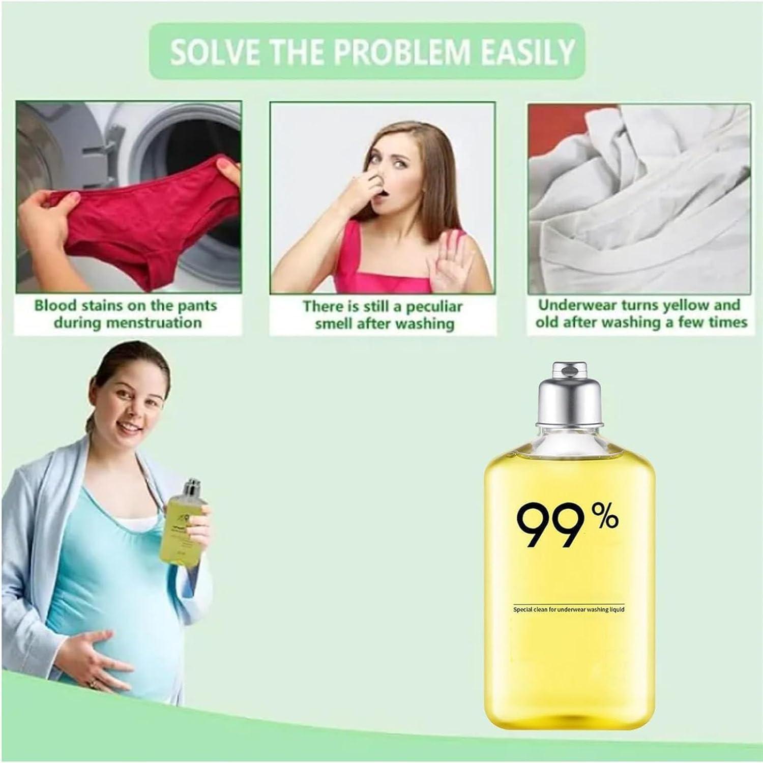 99% Period Panty Cleaner Underwear Laundry Detergent Liquid Underwear ...
