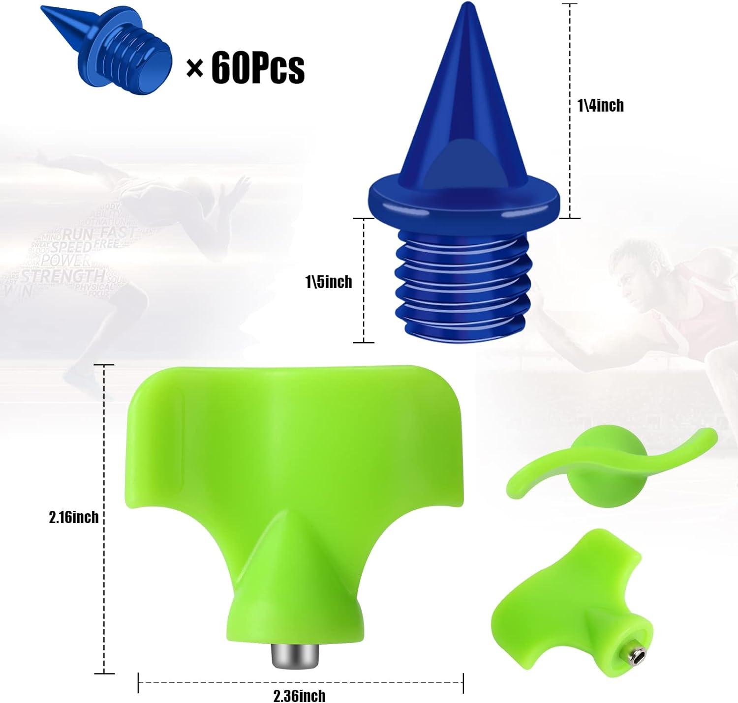 JULMELON 60pcs 1/4 Inch Carbon Steel Track Spikes with Wrench - Purple ...