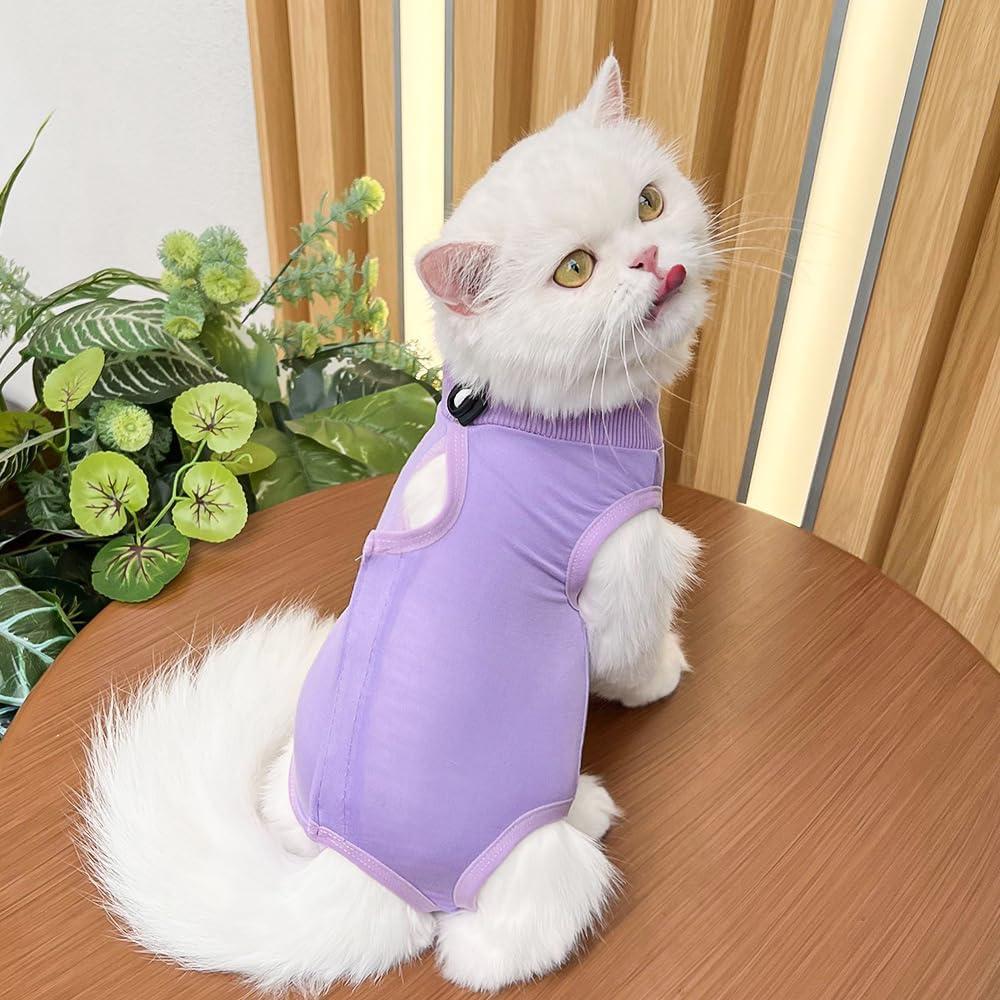 YouLhamy Katzenbody - Post-Op Recovery Suit for Cats | Anti-Lick Wound ...