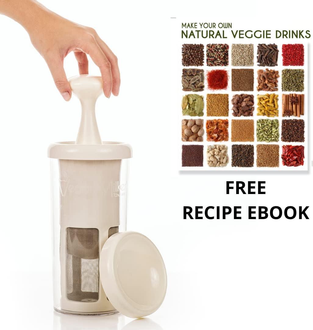 Nut Mylk Maker - 1L in 1 Minute | Create Plant Milk from Almond, Soy ...