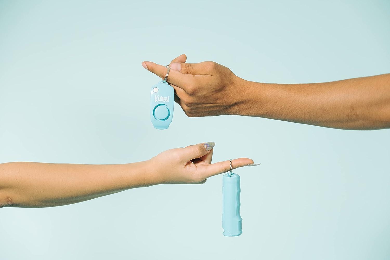 Kuros by Mace Brand Pocket Pepper Spray & Personal Alarm Combo (Turquoise) - 10 Self Defense ...