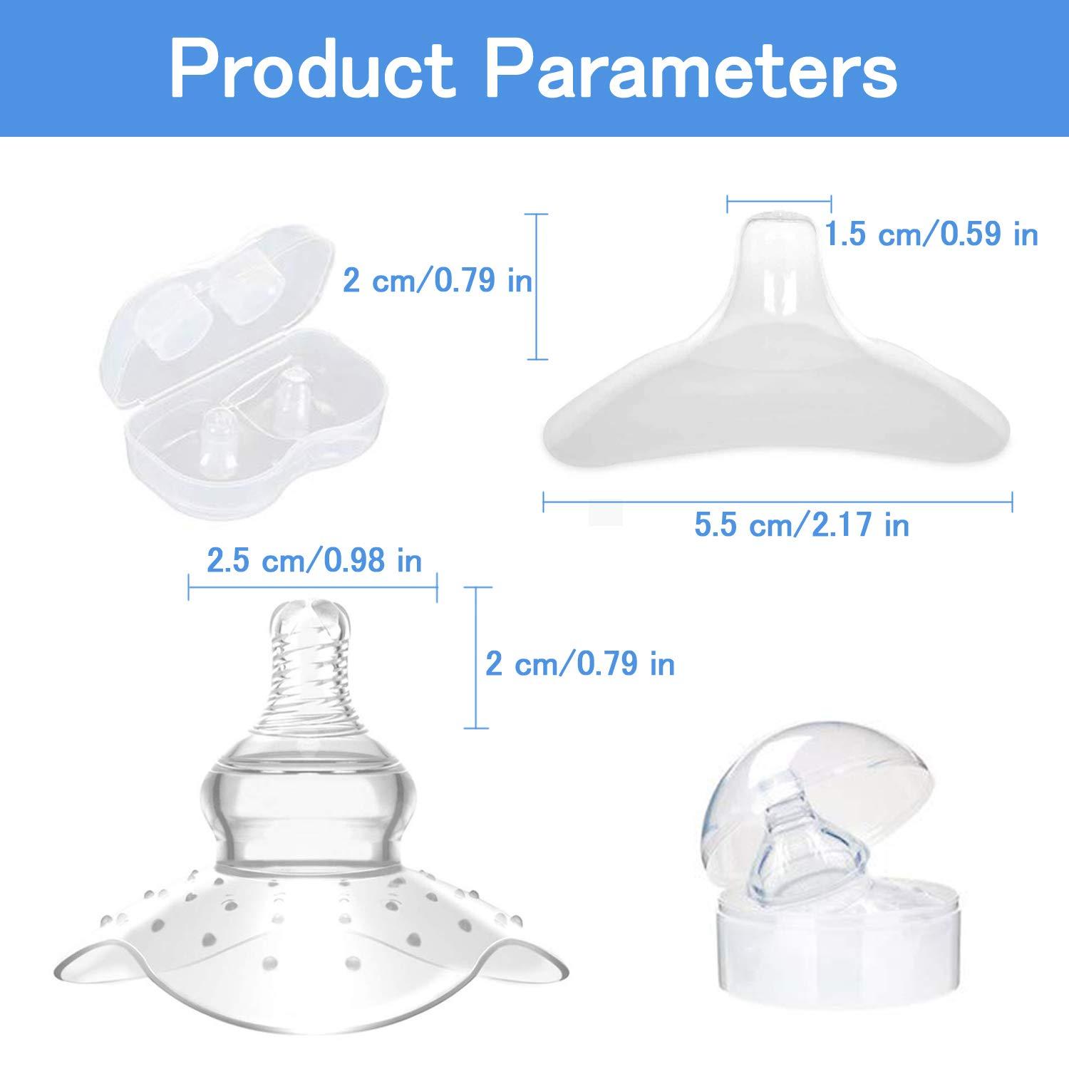 Buy Nursing Shields - Nipple Shield Protection for Sore Nipples | 5 ...