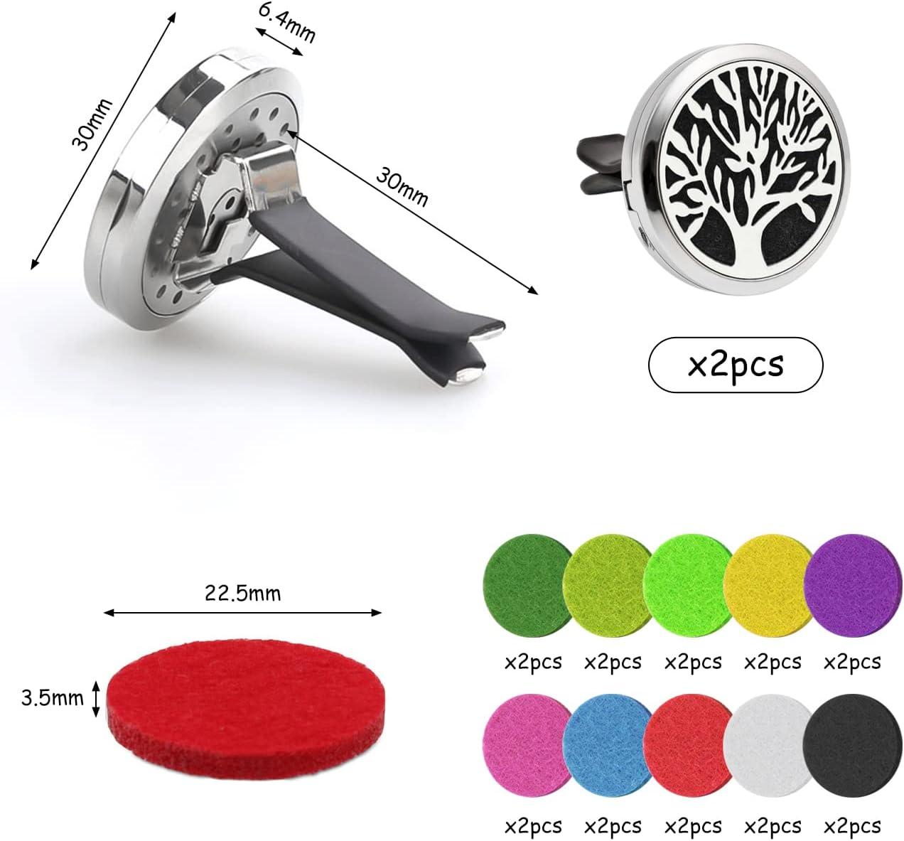 2 Pack Aromatherapy Car Diffuser & Essential Oil Diffuser - Perfect for ...