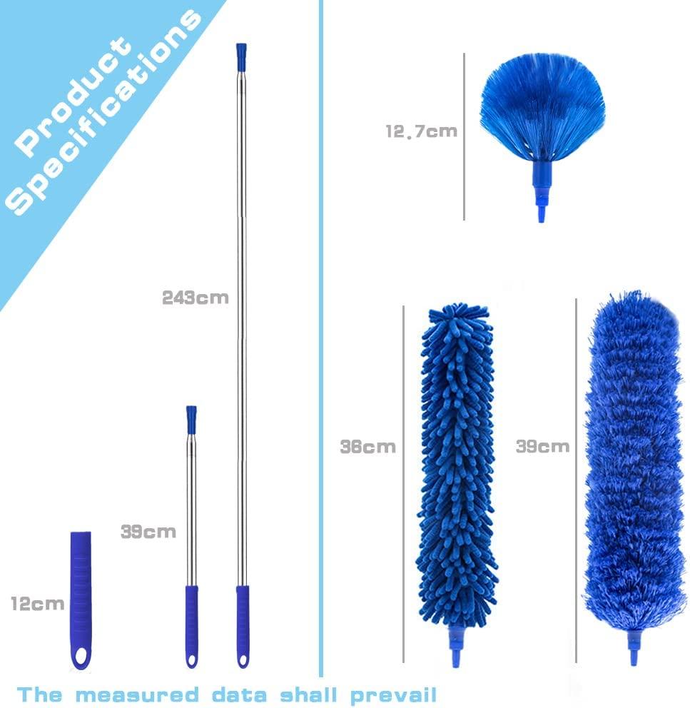 Microfiber Feather Duster 100 Extension Pole | Reusable & Washable ...