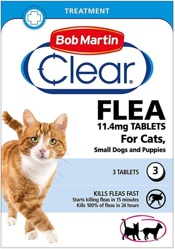 Bob Martin Flea Tablets for Cats Small Dogs and Puppies Under 11kg ...