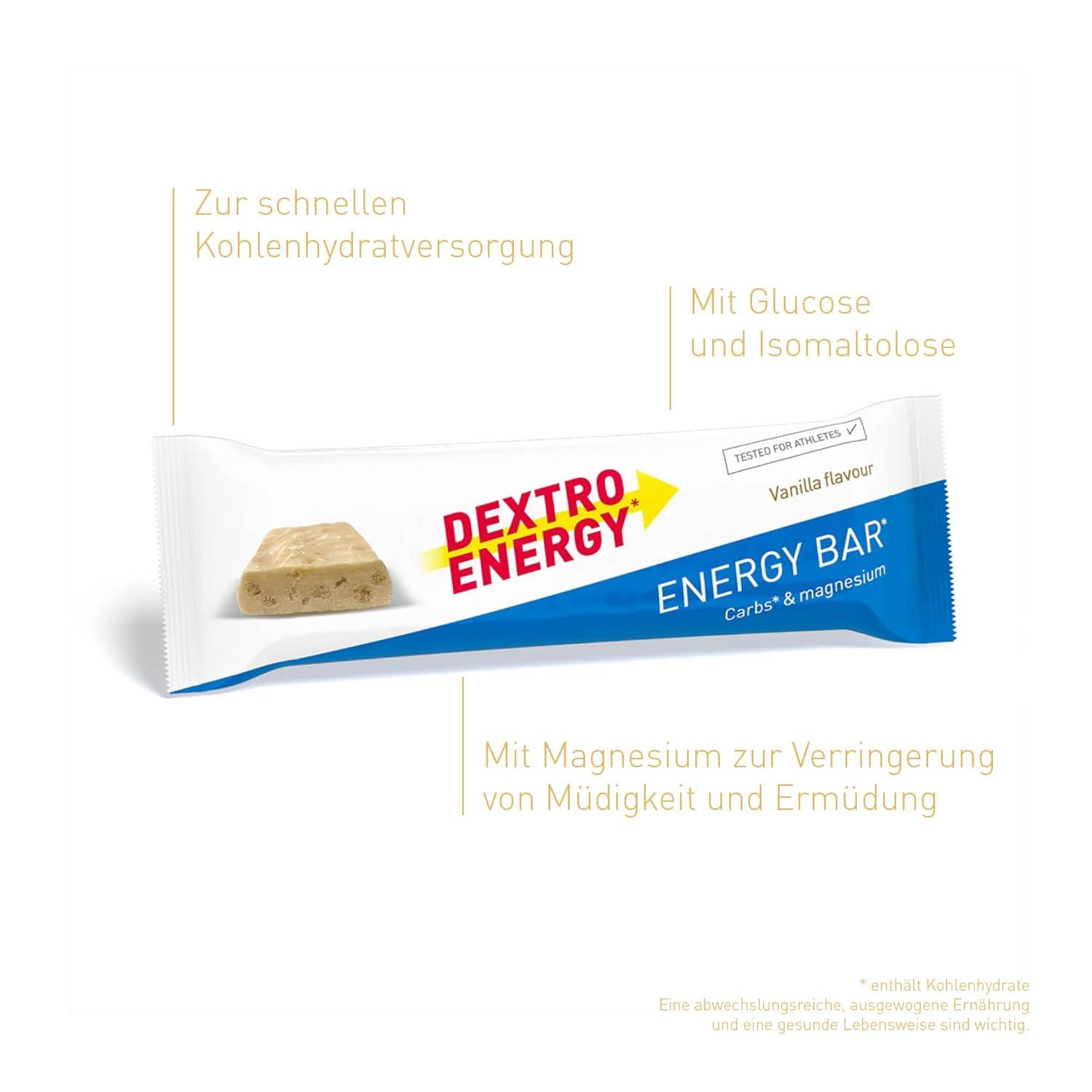 Dextro Energy Bar Vanilla + Proteins + Magnesium (24 Pack) - Energy ...