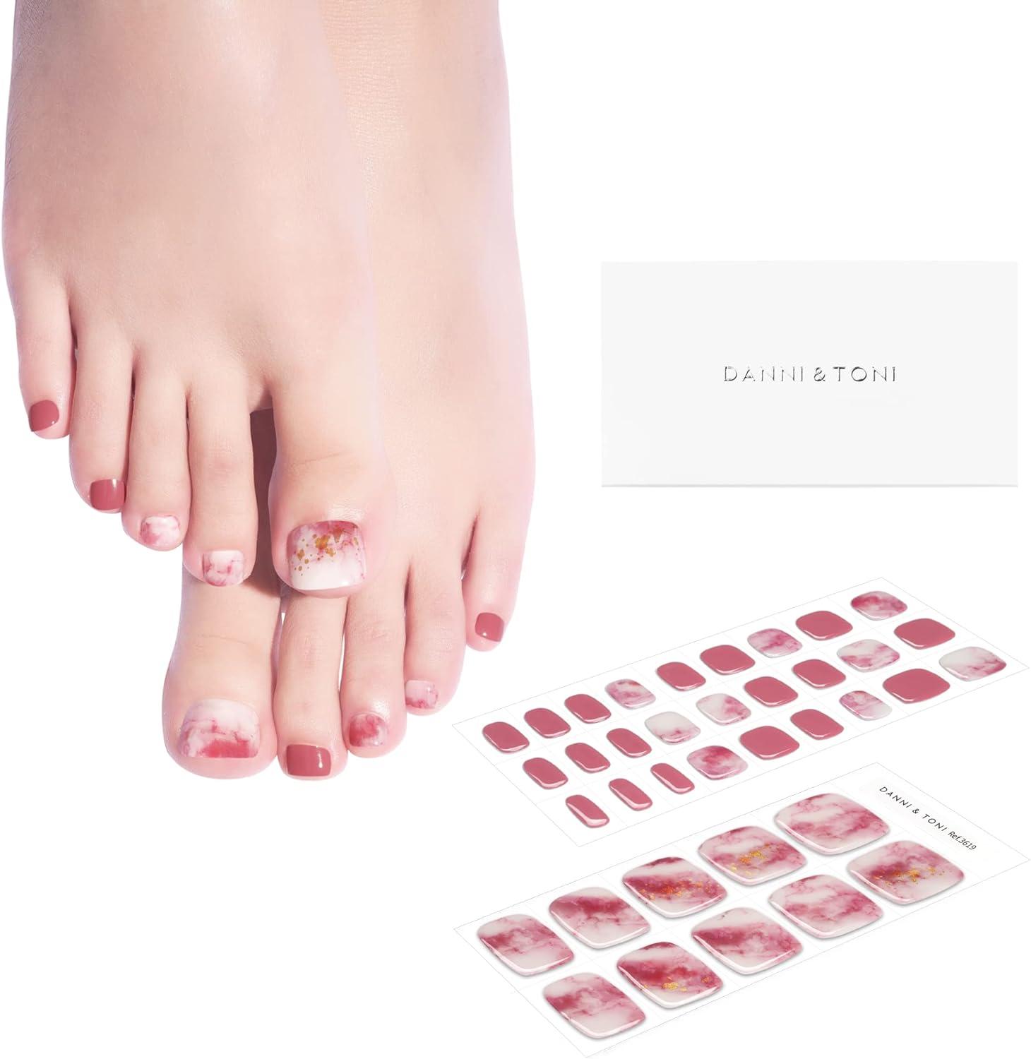 Danni & Toni Half Hardened Gel Nail Films - Bold & Beautiful Red ...