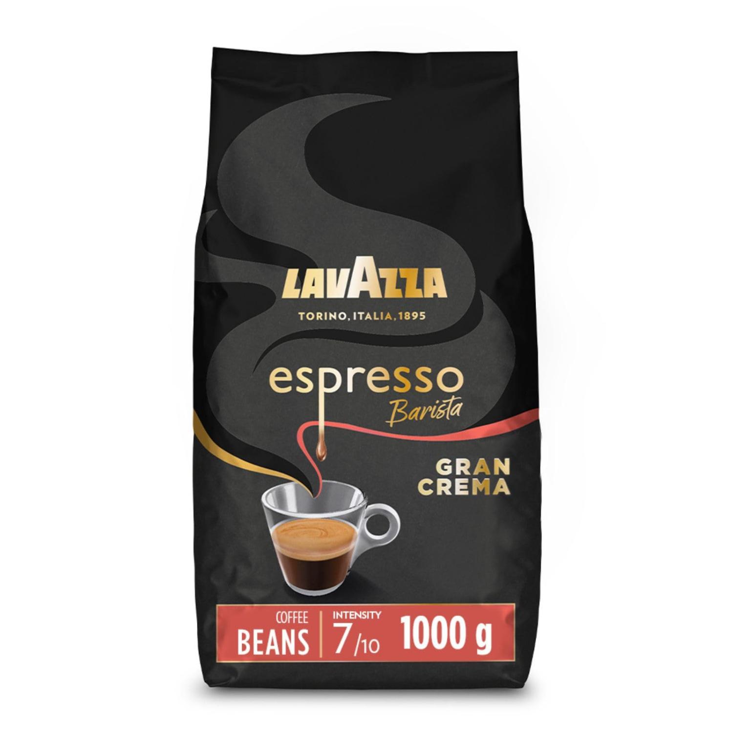 Lavazza Barista Gran Crema Arabica and Robusta Drum Roast Coffee Beans ...