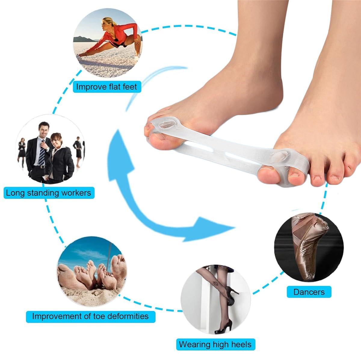 Toe Resistance Bands for Bunion Relief - Gel Corrector & Big Toe ...