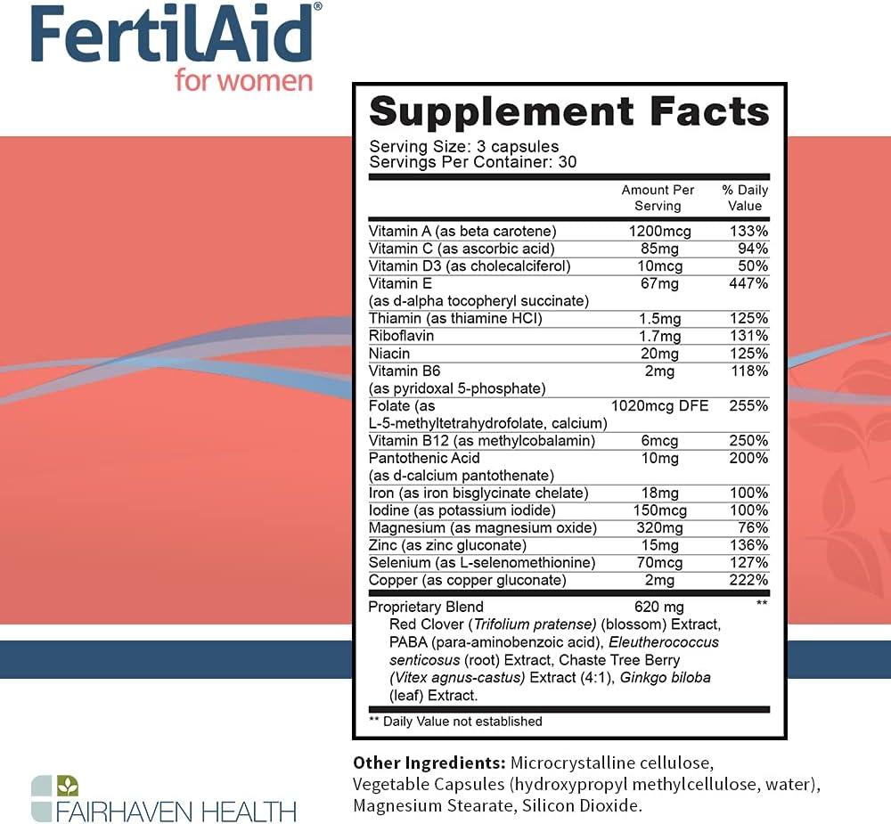 FertilAid for Women & Ovaboost Combo - Natural Fertility Supplements ...