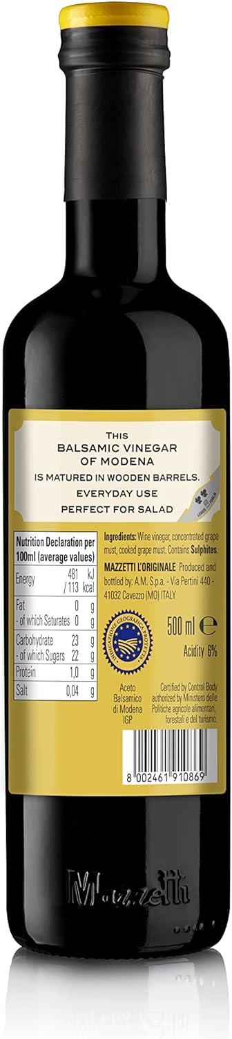 Mazzetti Balsamic Vinegar of Modena Salad Series 250ml - Tangy & Light ...