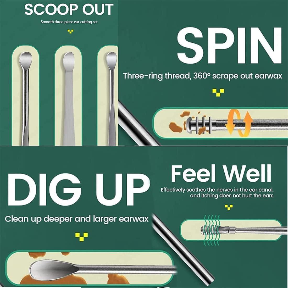 Professional 6-Piece Ear Cleaning Kit with Ear Pick & Earwax Removal ...