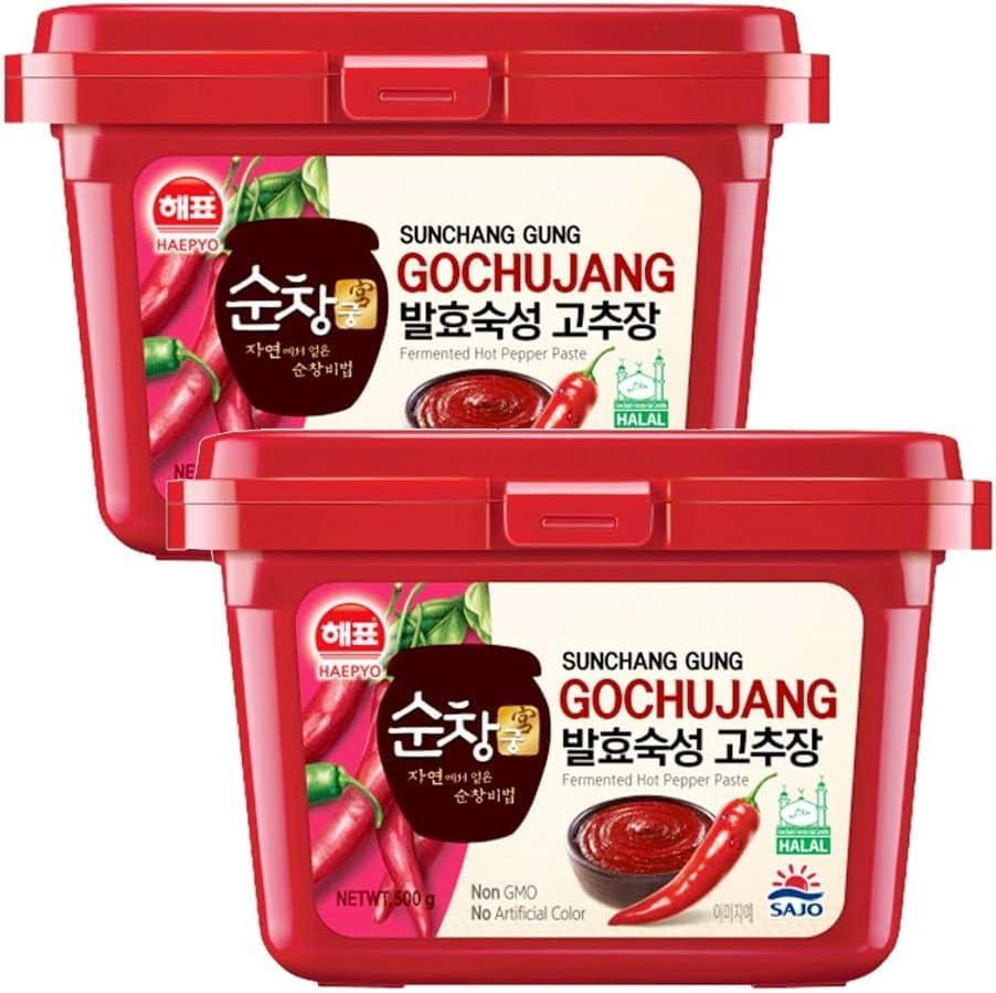 Sajo Haepyo Sunchang Gung Hot Pepper Paste (Gochujang) Halal 500g (Pack ...