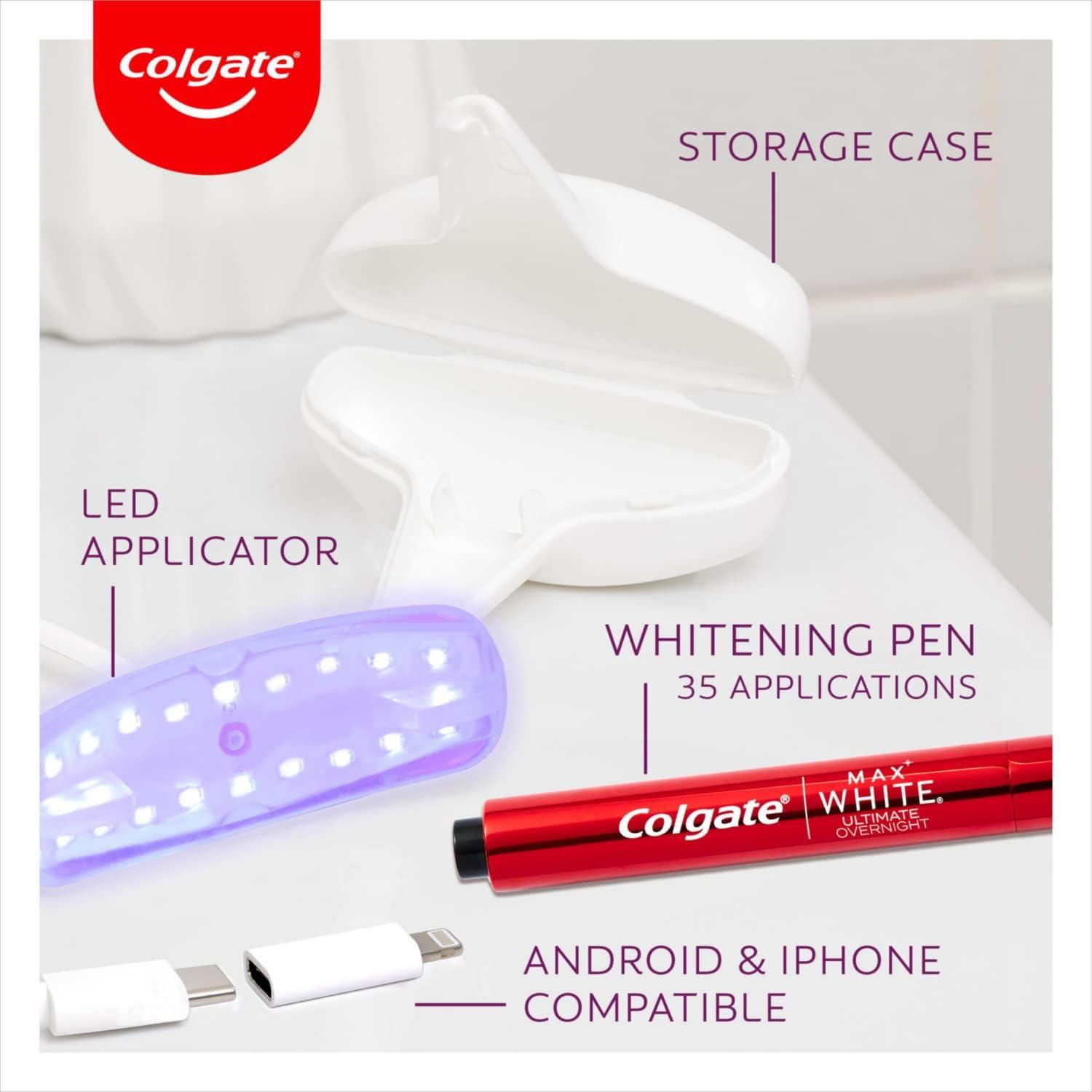 Colgate Max White Ultimate LED Teeth Whitening Kit | Enamel Safe | Up ...