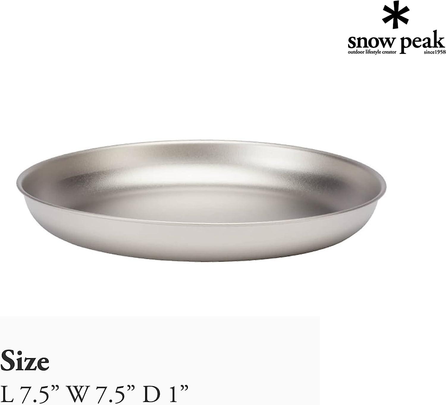 Snow Peak Titanium Plate - Lightweight & Durable for Backpacking and ...
