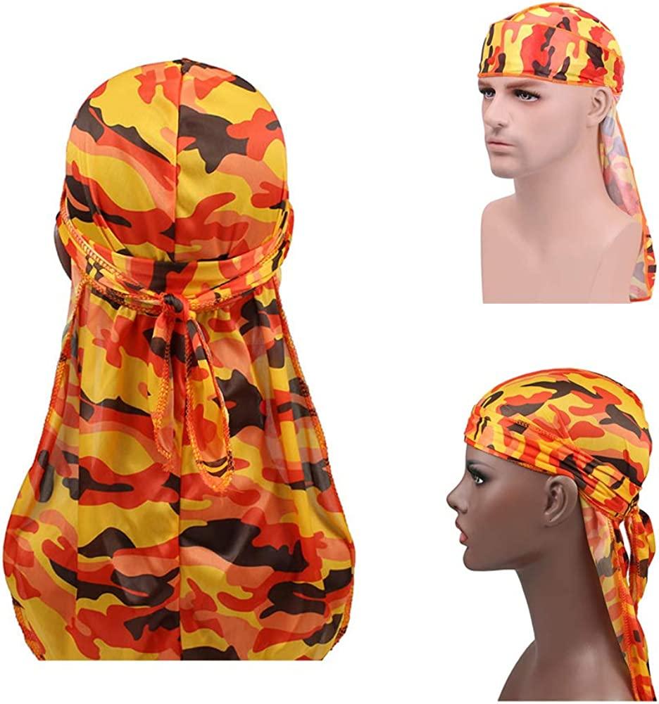 Premium Military Camouflage Silky Durags (3-Pack) - Long Tail Doo Rag ...