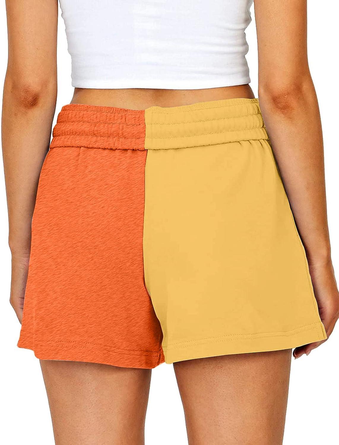 Grimgrow Girls' Athletic Running Shorts Cotton Patchwork Workout Short ...