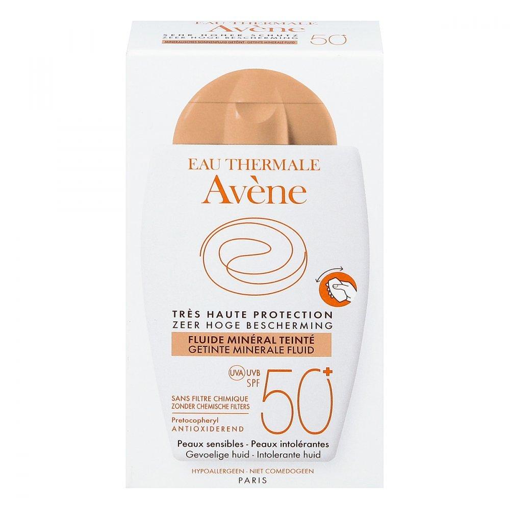 AVENE Mineral Sun Fluid SPF 50+ Tinted 40ml - Broad Spectrum Protection ...