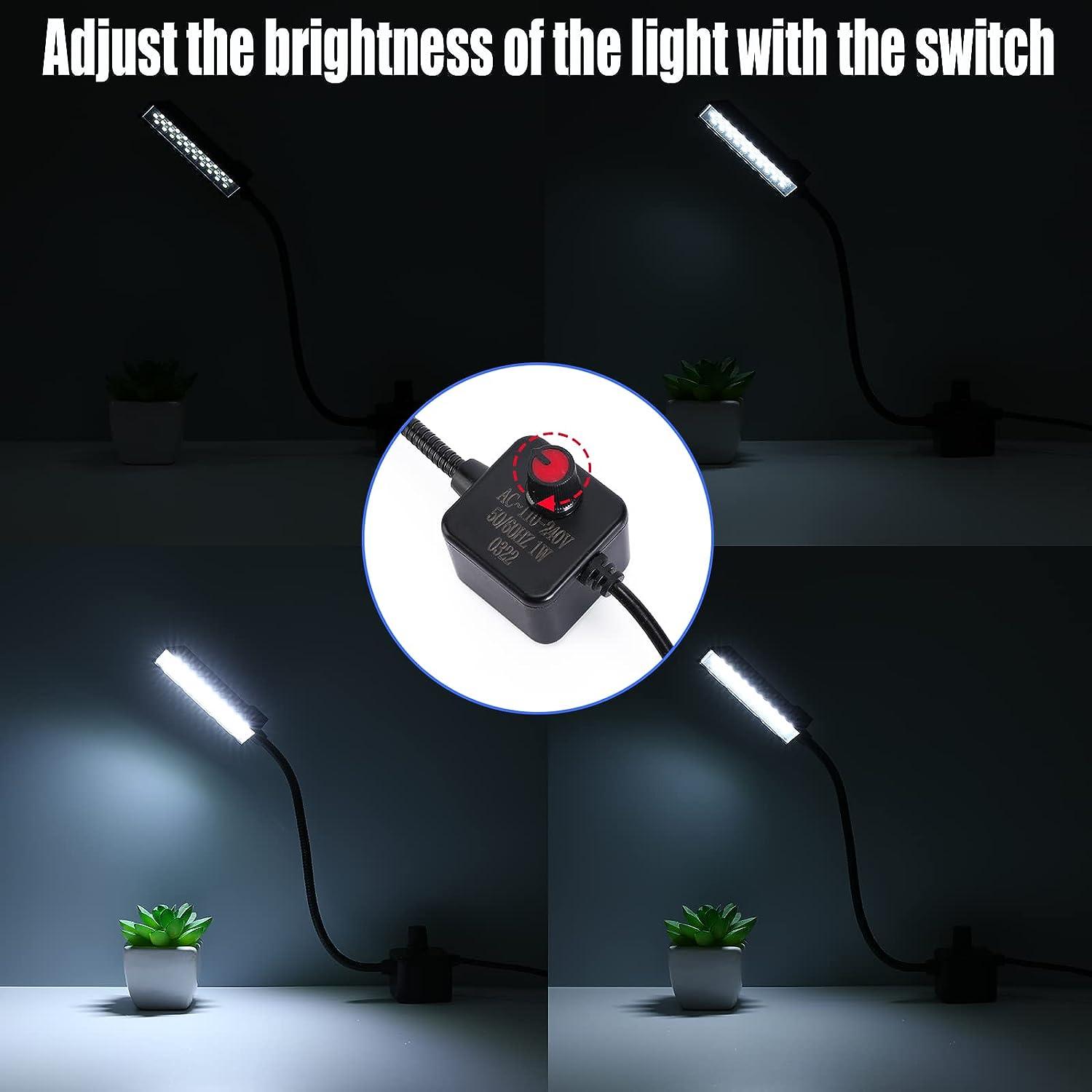 YaCaTaM Dimmable LED Sewing Machine Light - Portable Flexible Task ...