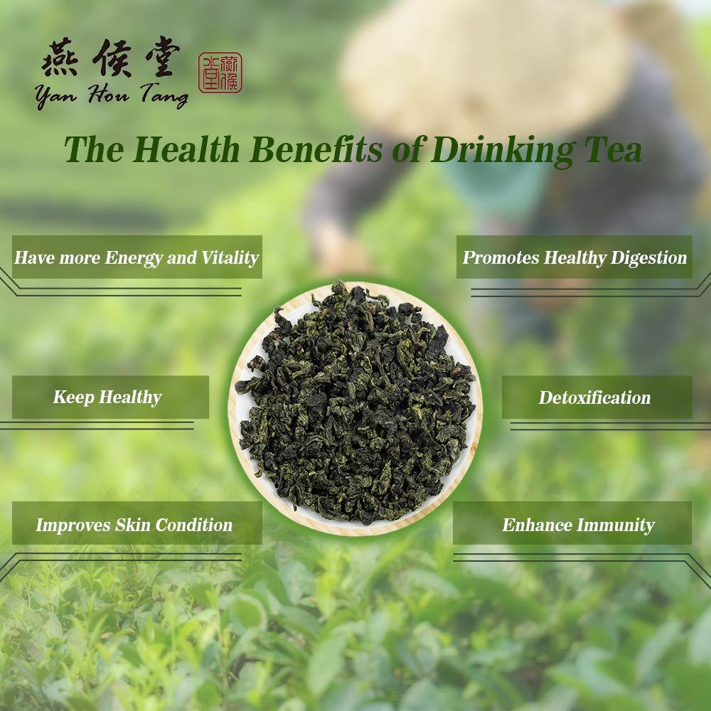 Yan Hou Tang Organic Green Oolong Tea Loose Leaf - 150g | Full Four ...