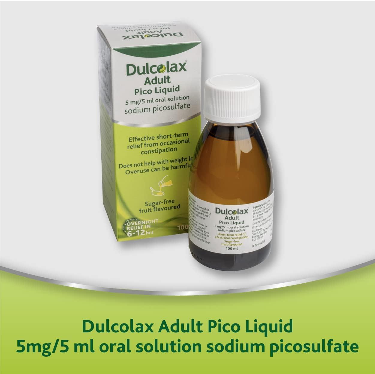 Dulcolax Adult Pico Liquid 5mg/5ml - Constipation Relief Laxative ...