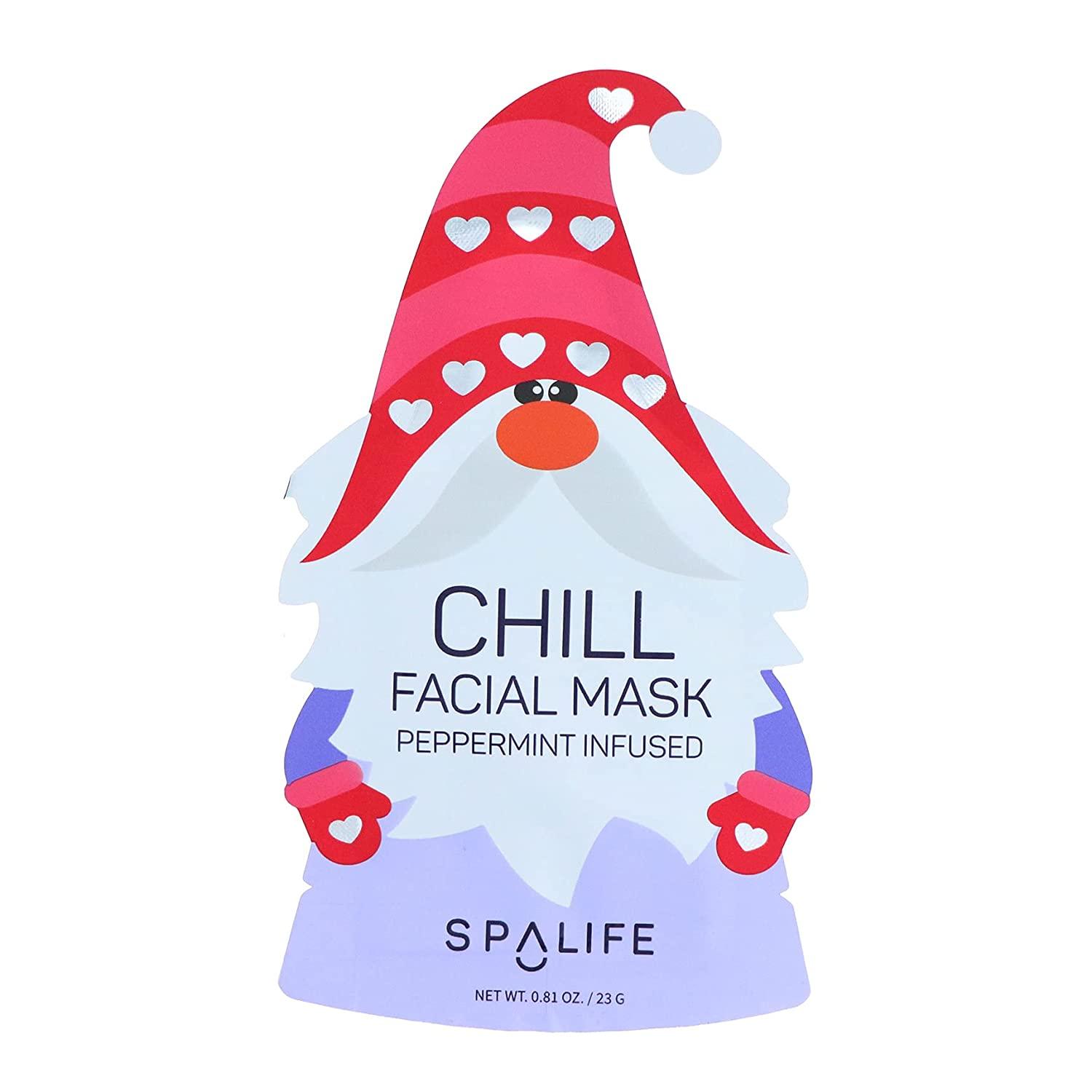 Spa Life Holiday Gnome Facial Masks - 9 Pack | Festive Skincare Set ...