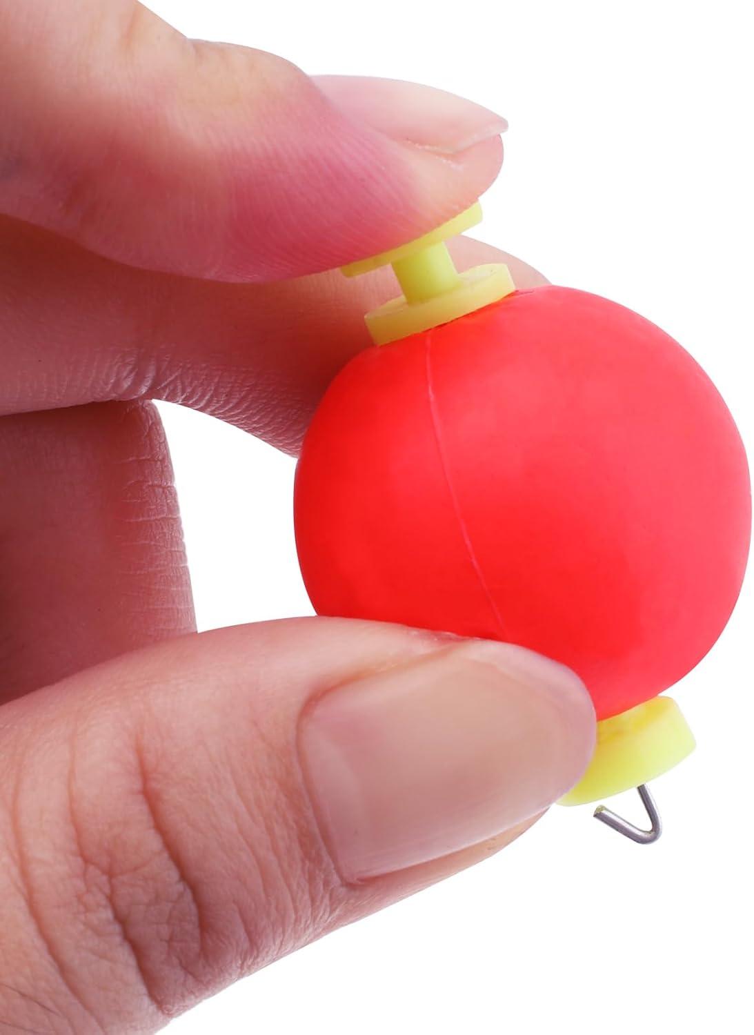 Origlam 10-Piece EVA Foam Fishing Bobbers Set - Snap Push Button Round ...