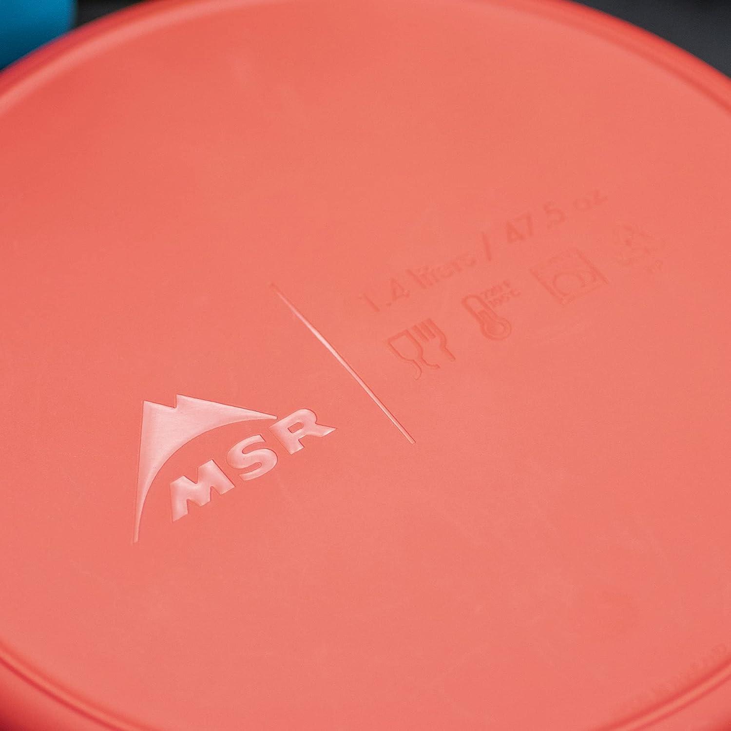 MSR Outdoor Cookware Small Red Deep Dish Plate - Lightweight & Durable ...