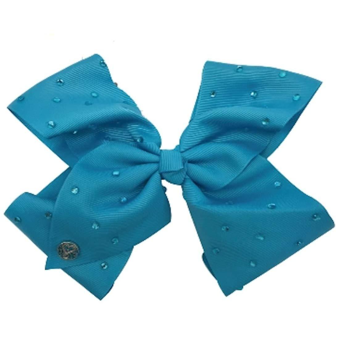 UPD JoJo Siwa Large Cheer Hair Bow - Turquoise with Rhinestones | Buy ...