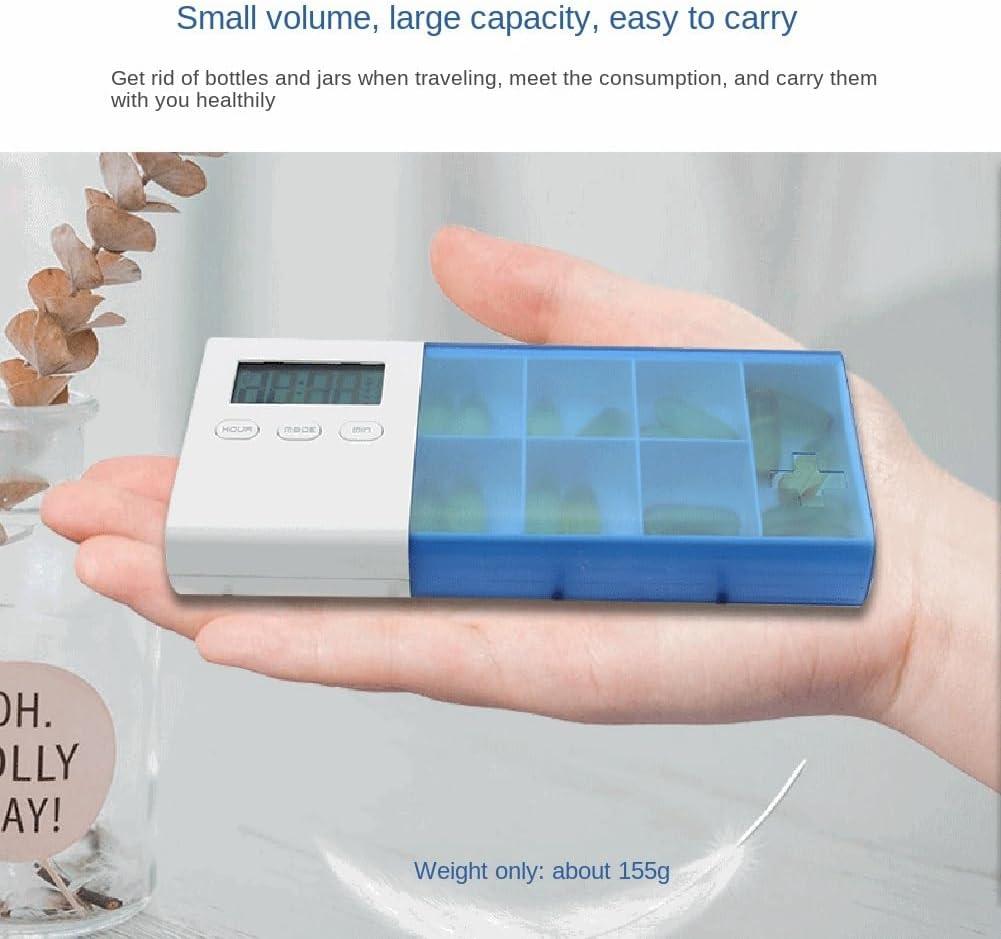 Durratou Electronic Pill Organizer with Timer Reminder - USB Automatic ...