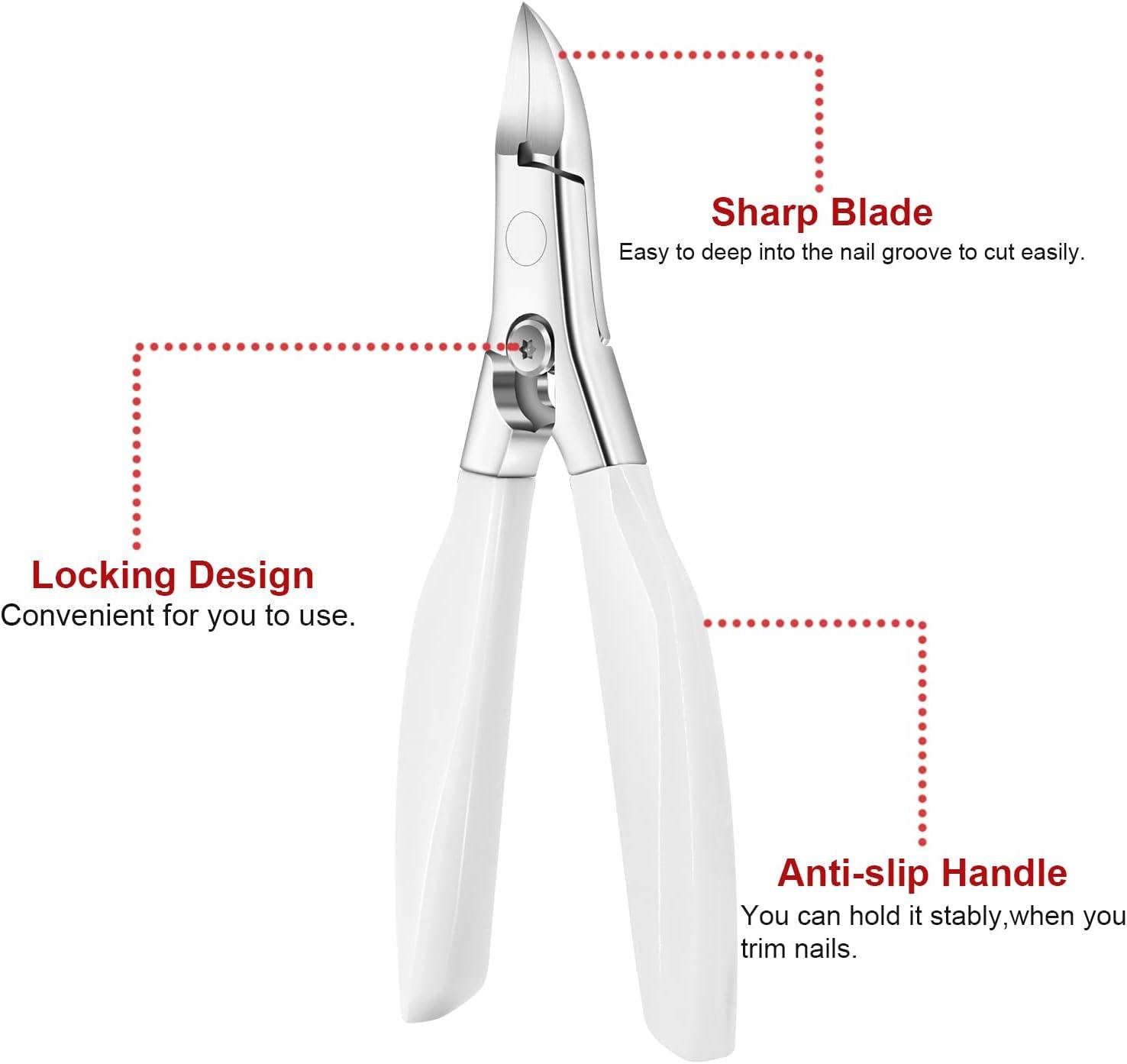 Professional Toe Nail Clipper for Ingrown and Thick Toenails ...