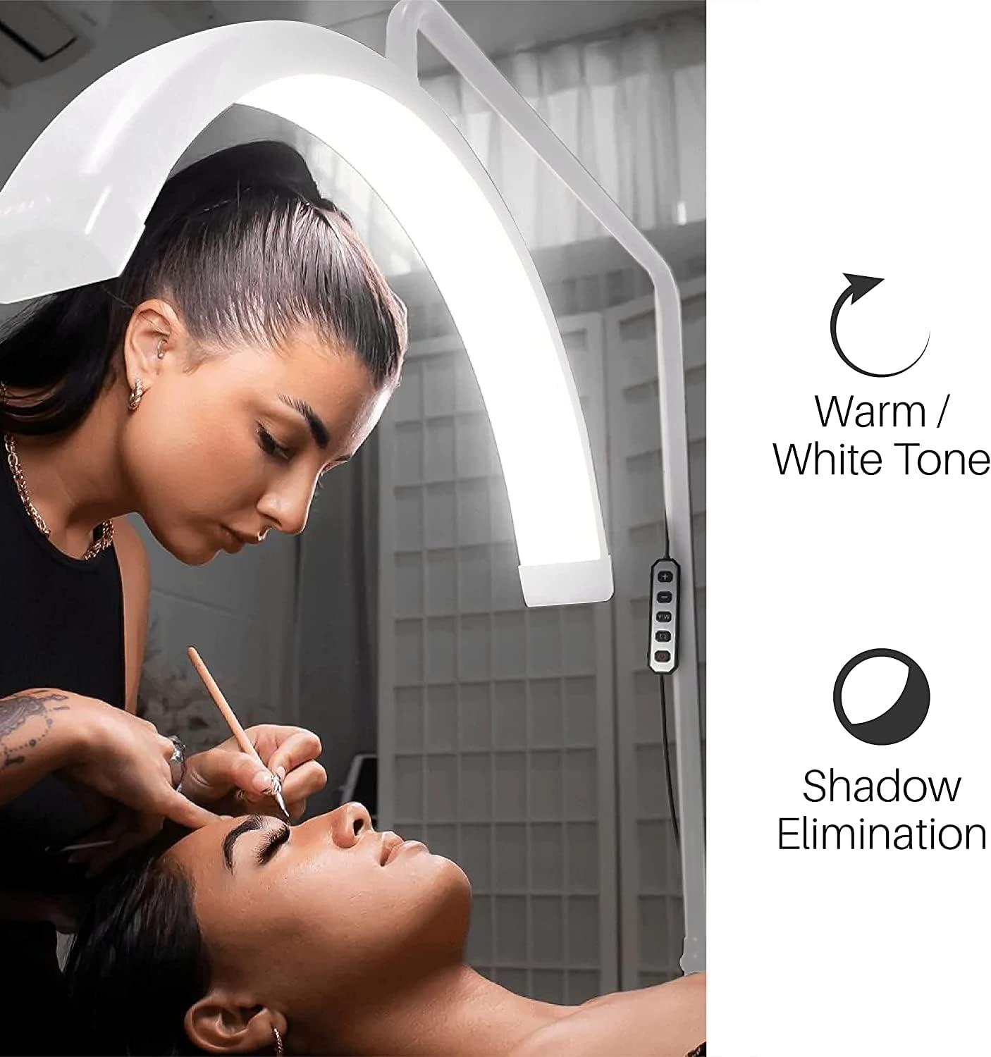 Toyshi Eyelash LED Half Moon Floor Lamp - Perfect Lighting for Beauty ...