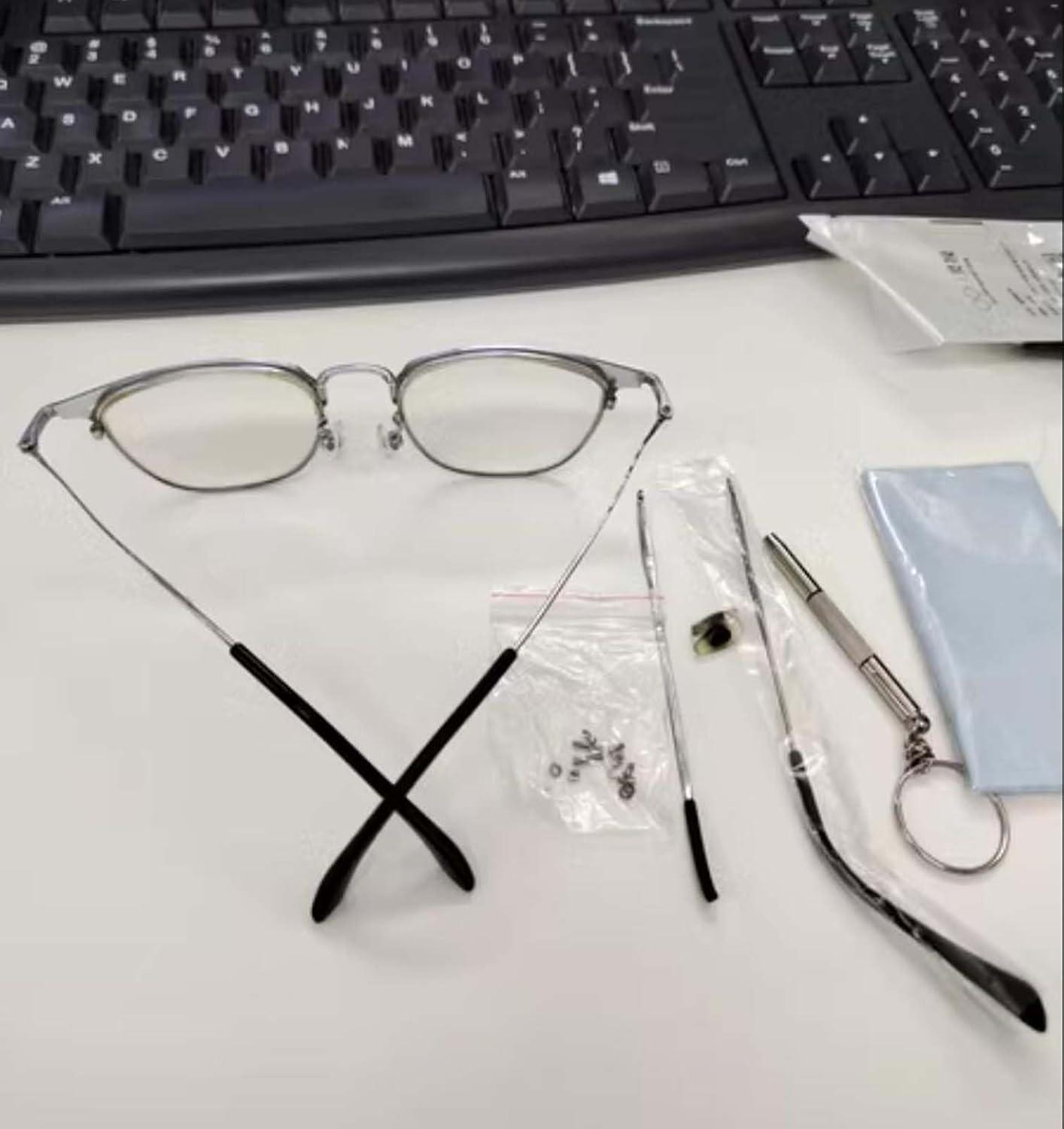 ZEALMAX Metal Temples Replacement for Myopia Glasses - Silver - 1 Pair ...